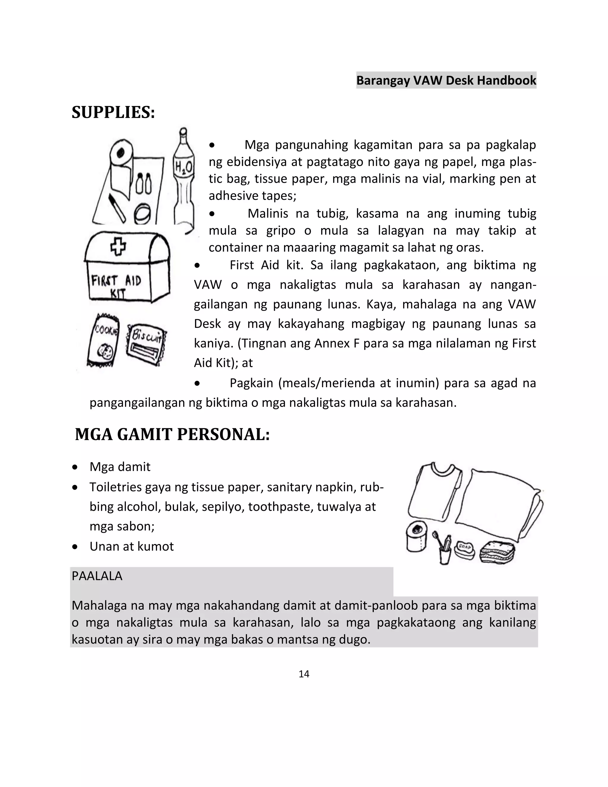 Brgy Vaw Handbook Tagalog Final Texts | PDF