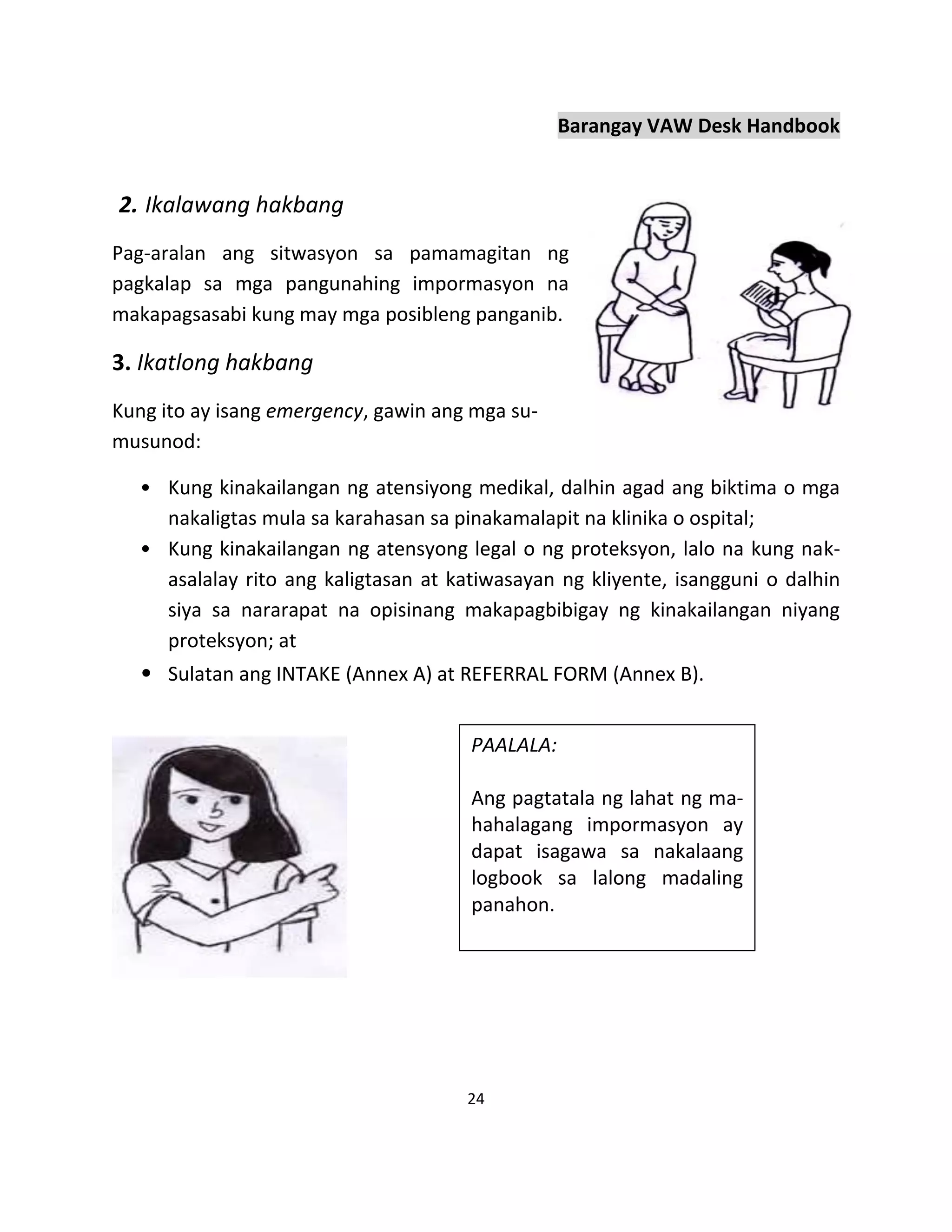 Brgy Vaw Handbook Tagalog Final Texts | PDF