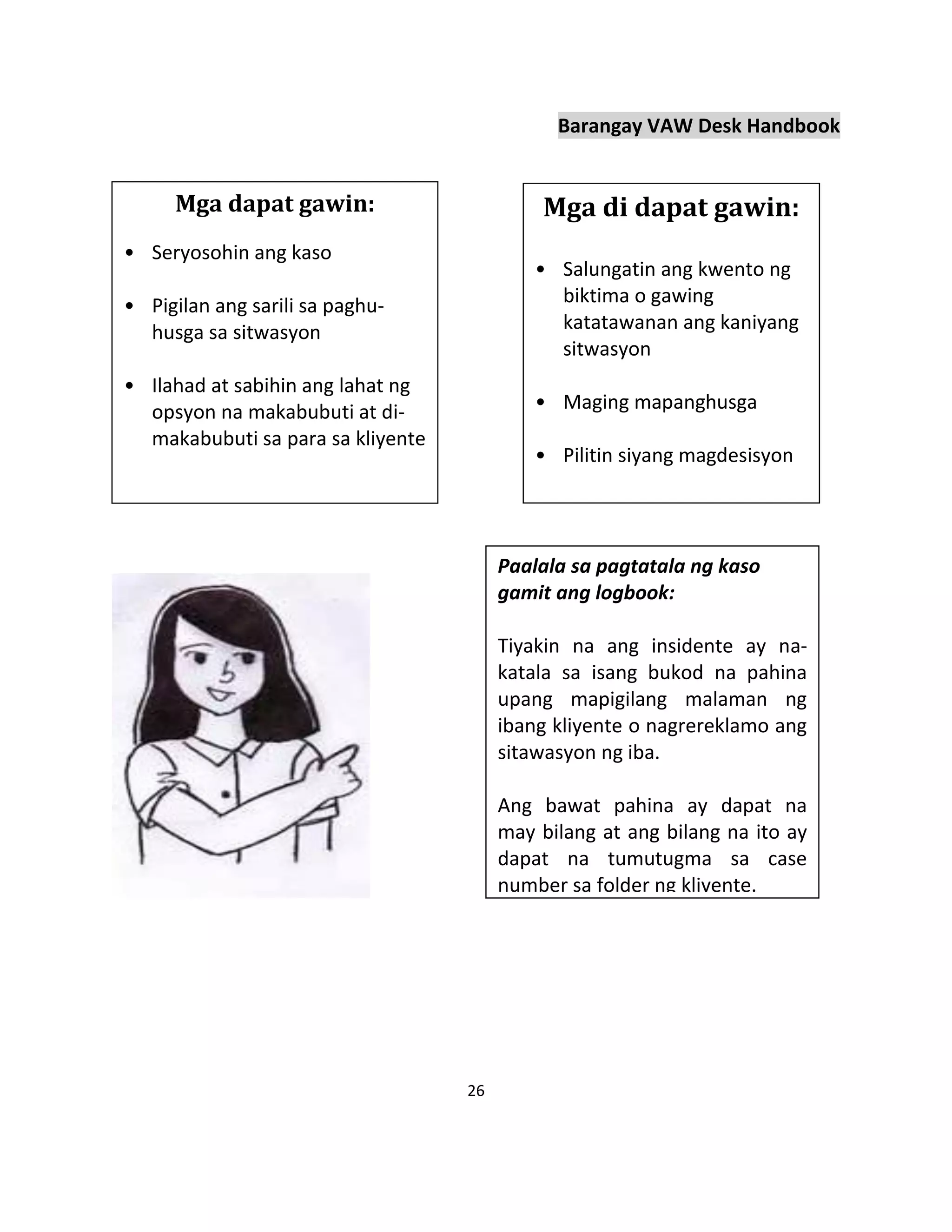 Brgy Vaw Handbook Tagalog Final Texts | PDF