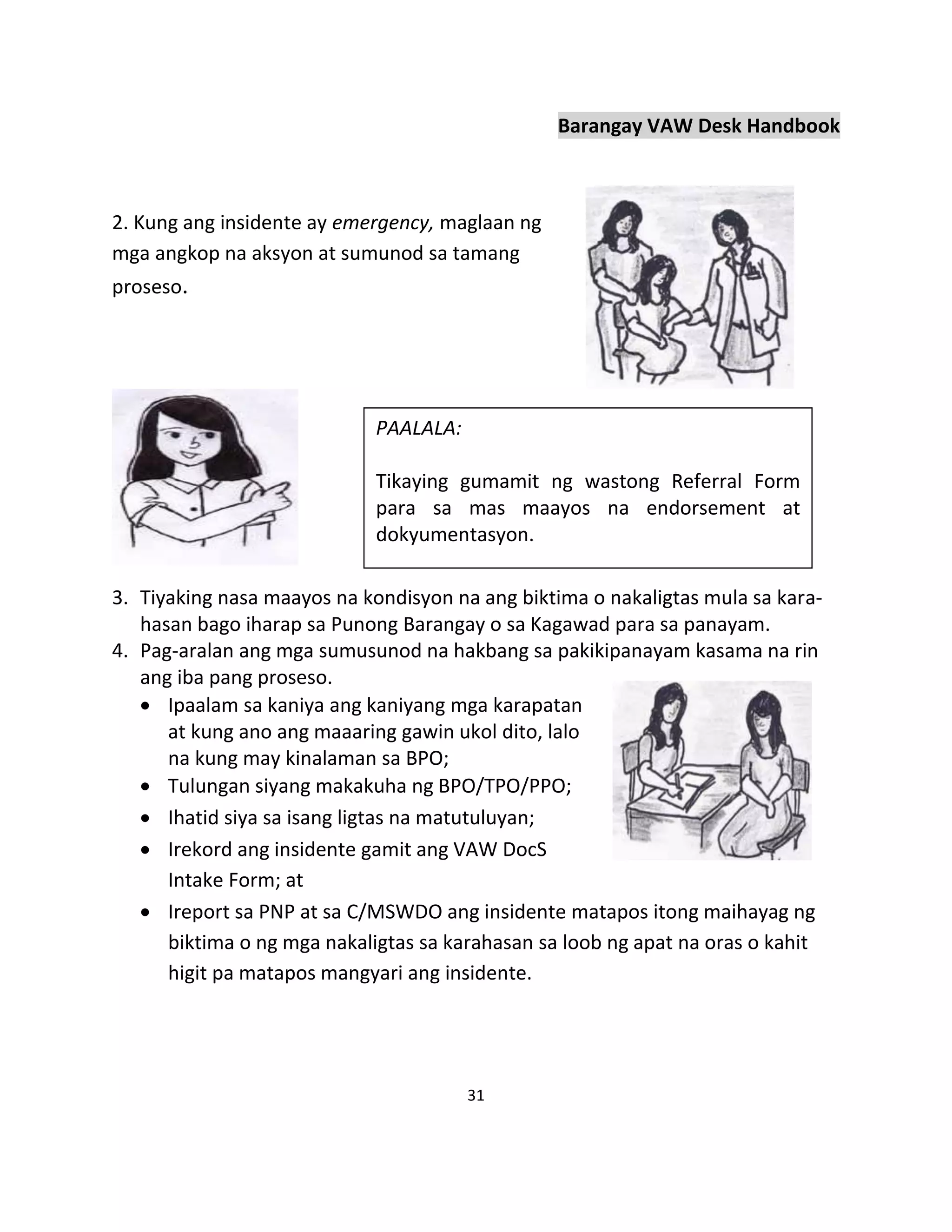 Brgy Vaw Handbook Tagalog Final Texts | PDF