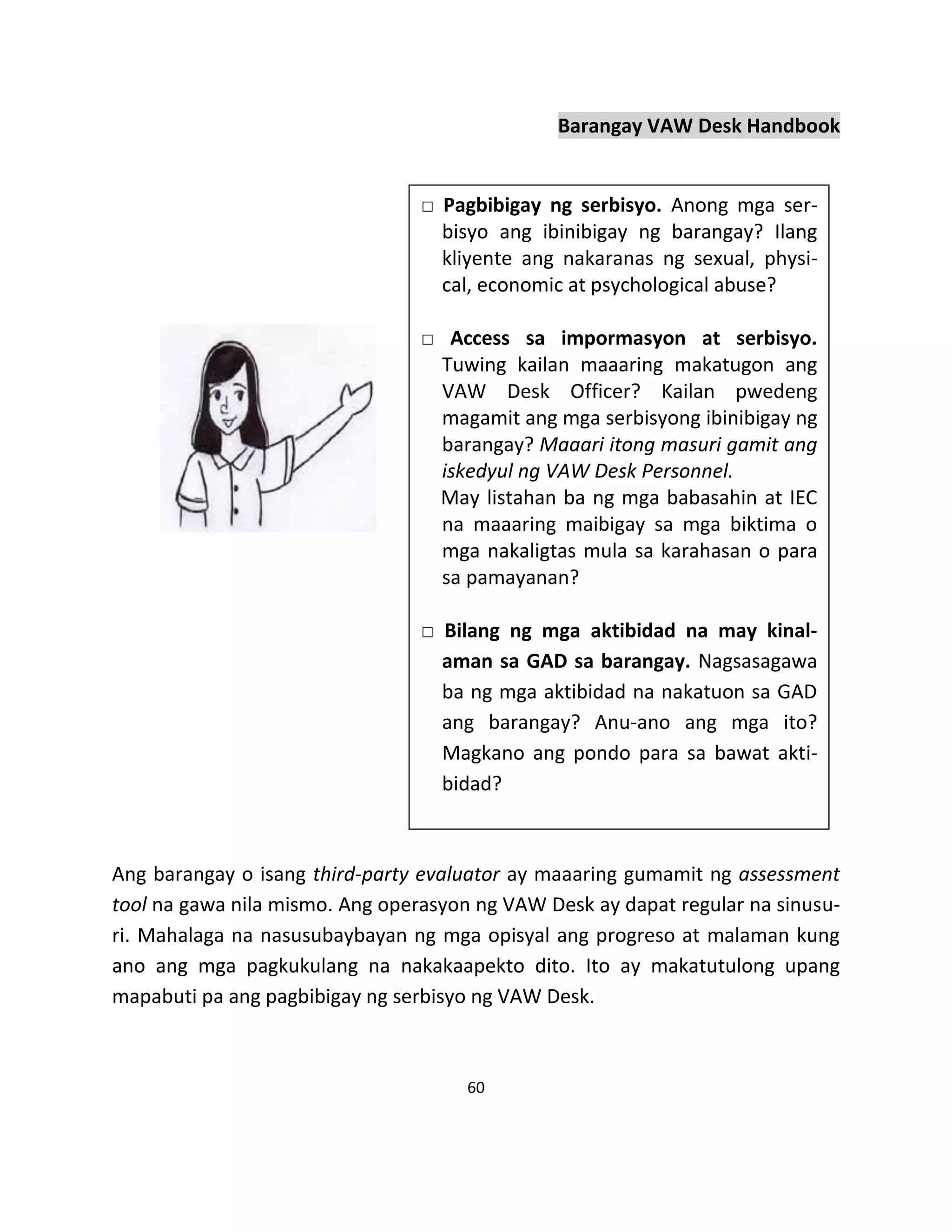 Brgy Vaw Handbook Tagalog Final Texts | PDF