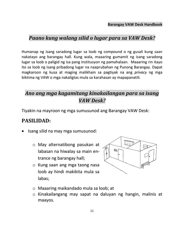 Brgy Vaw Handbook Tagalog Final Texts | PDF