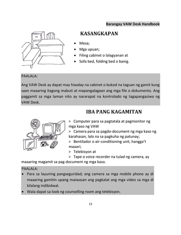 Brgy Vaw Handbook Tagalog Final Texts | PDF