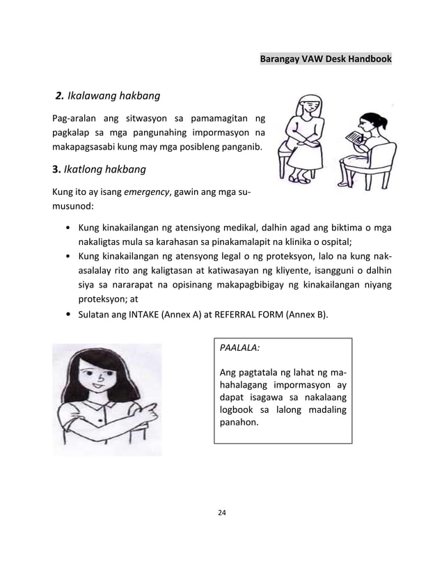 Brgy Vaw Handbook Tagalog Final Texts | PDF