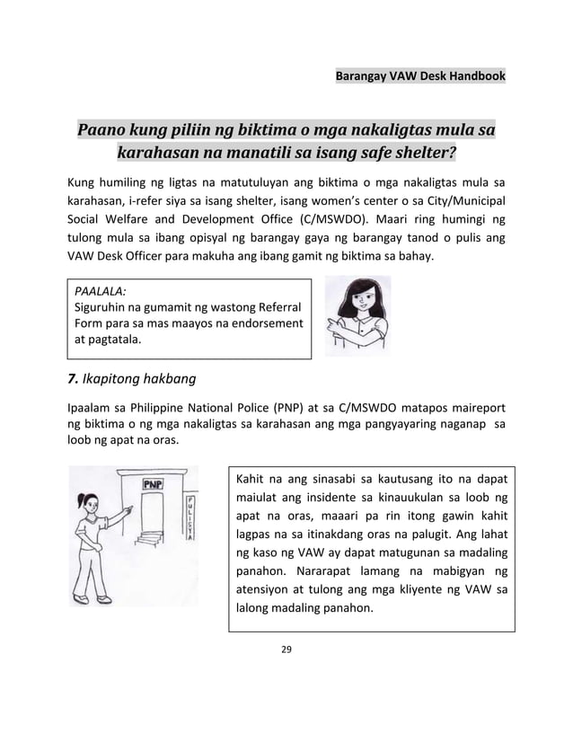 Brgy Vaw Handbook Tagalog Final Texts | PDF