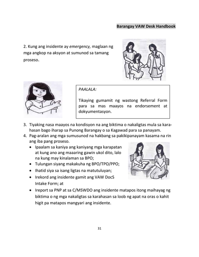 Brgy Vaw Handbook Tagalog Final Texts | PDF