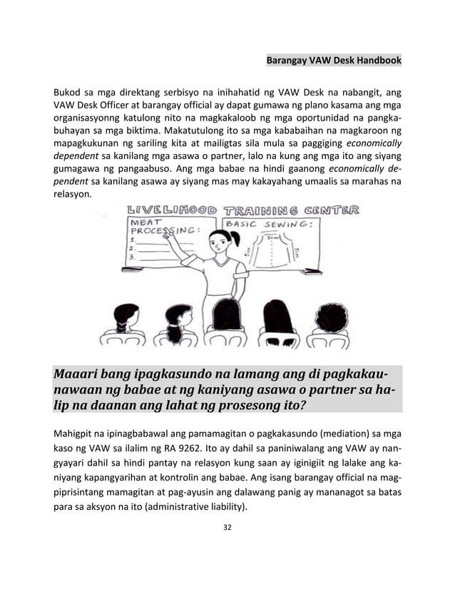 Brgy Vaw Handbook Tagalog Final Texts | PDF