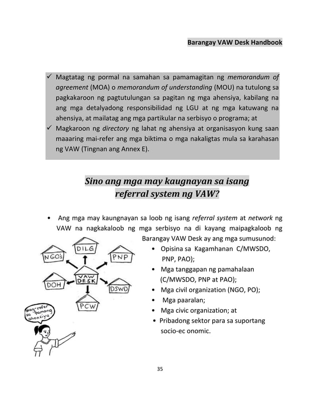 Brgy Vaw Handbook Tagalog Final Texts | PDF