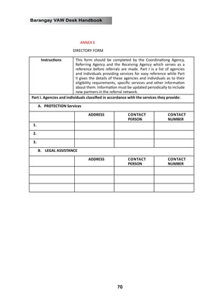 Brgy Vaw Handbook Tagalog Final Texts | PDF