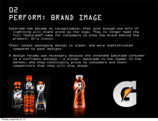 Gatorade Brand Vision Presenation | PDF