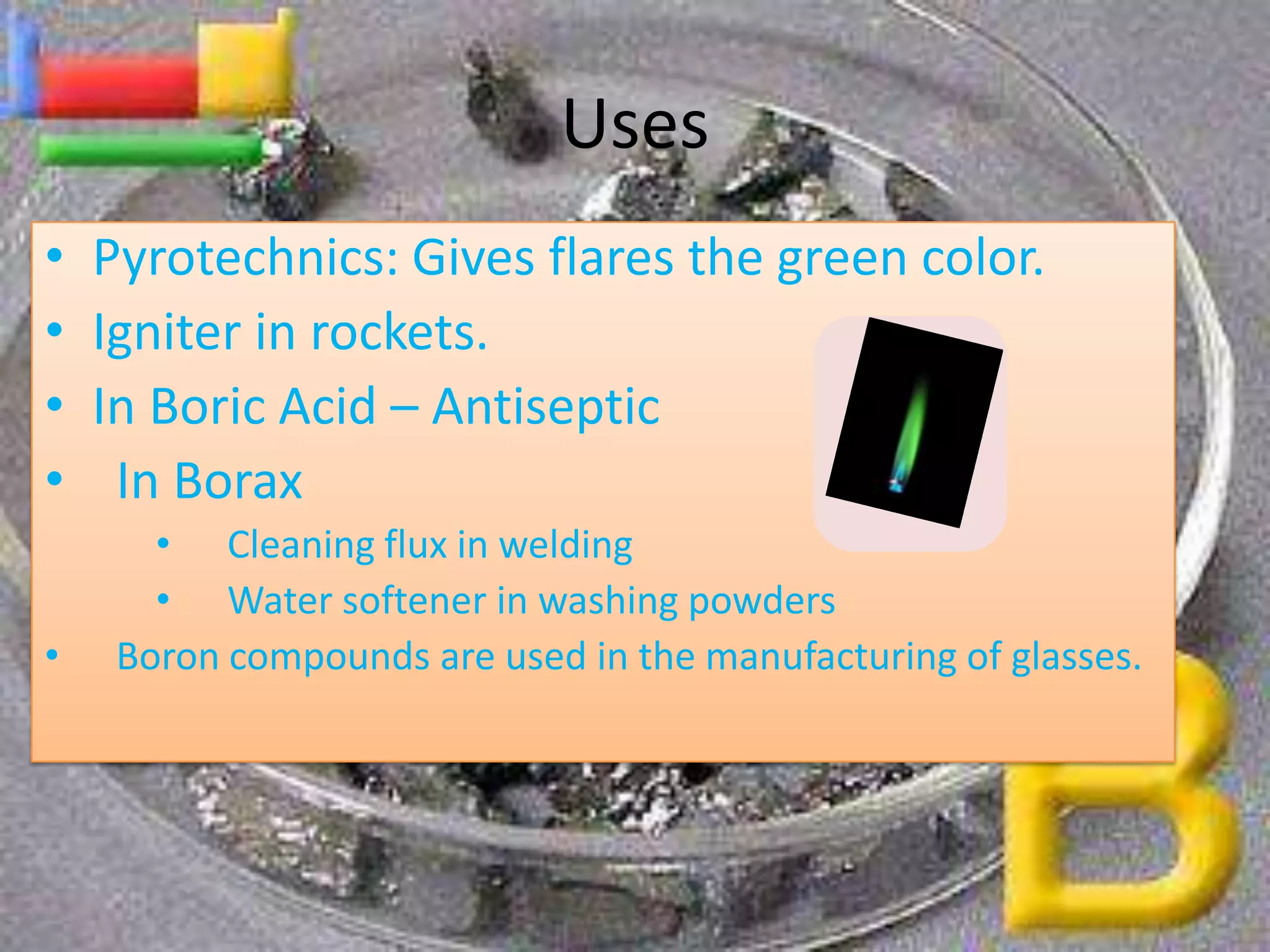 Boron (Briana Shandel) | PPTX | Chemistry | Science