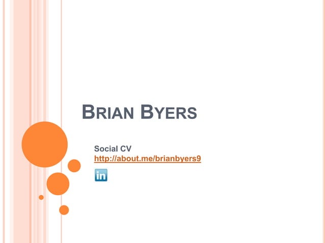 Brian Byers | PPTX | Careers