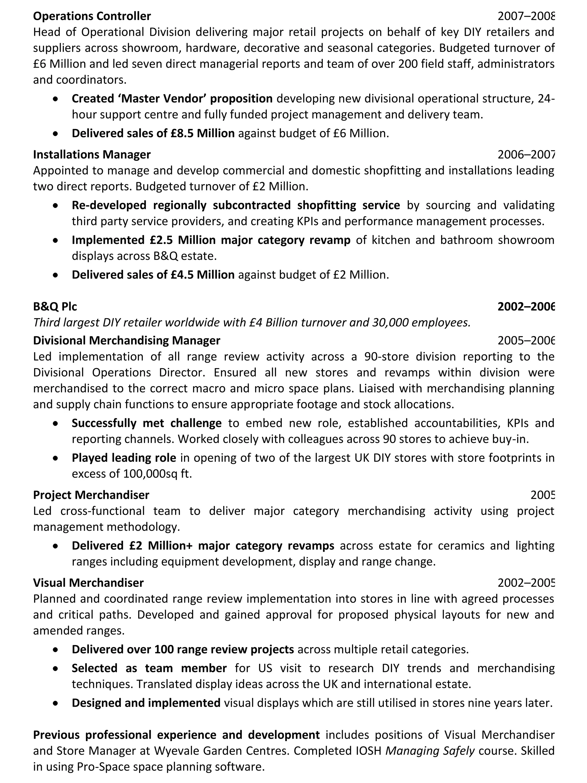 Brian Campbell Cv | PPTX