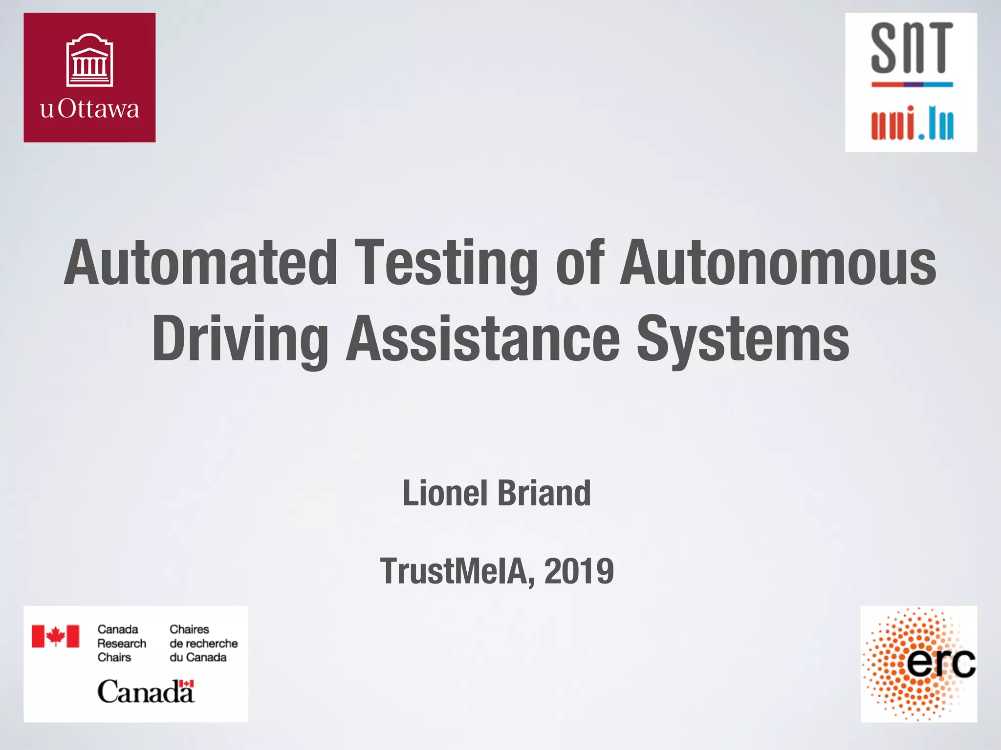 Automated Testing of Autonomous Driving Assistance Systems | PDF