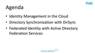 Brian Desmond - Identity and directory synchronization with office 365 ...
