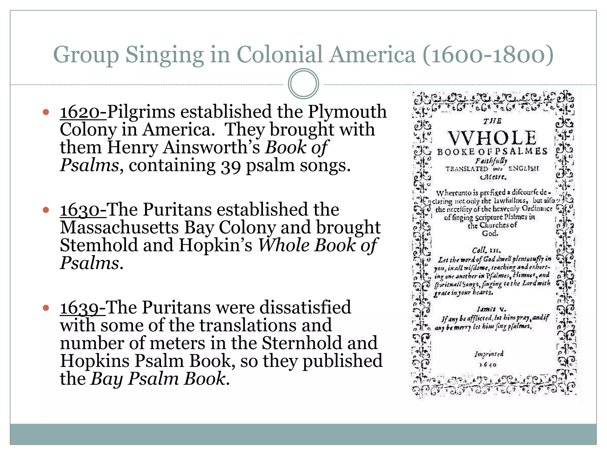 A Brief History of Music Education in America | PPTX