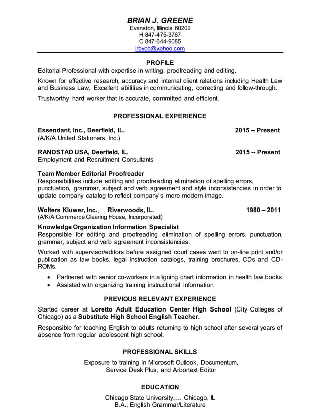 Brian greene resume | DOCX