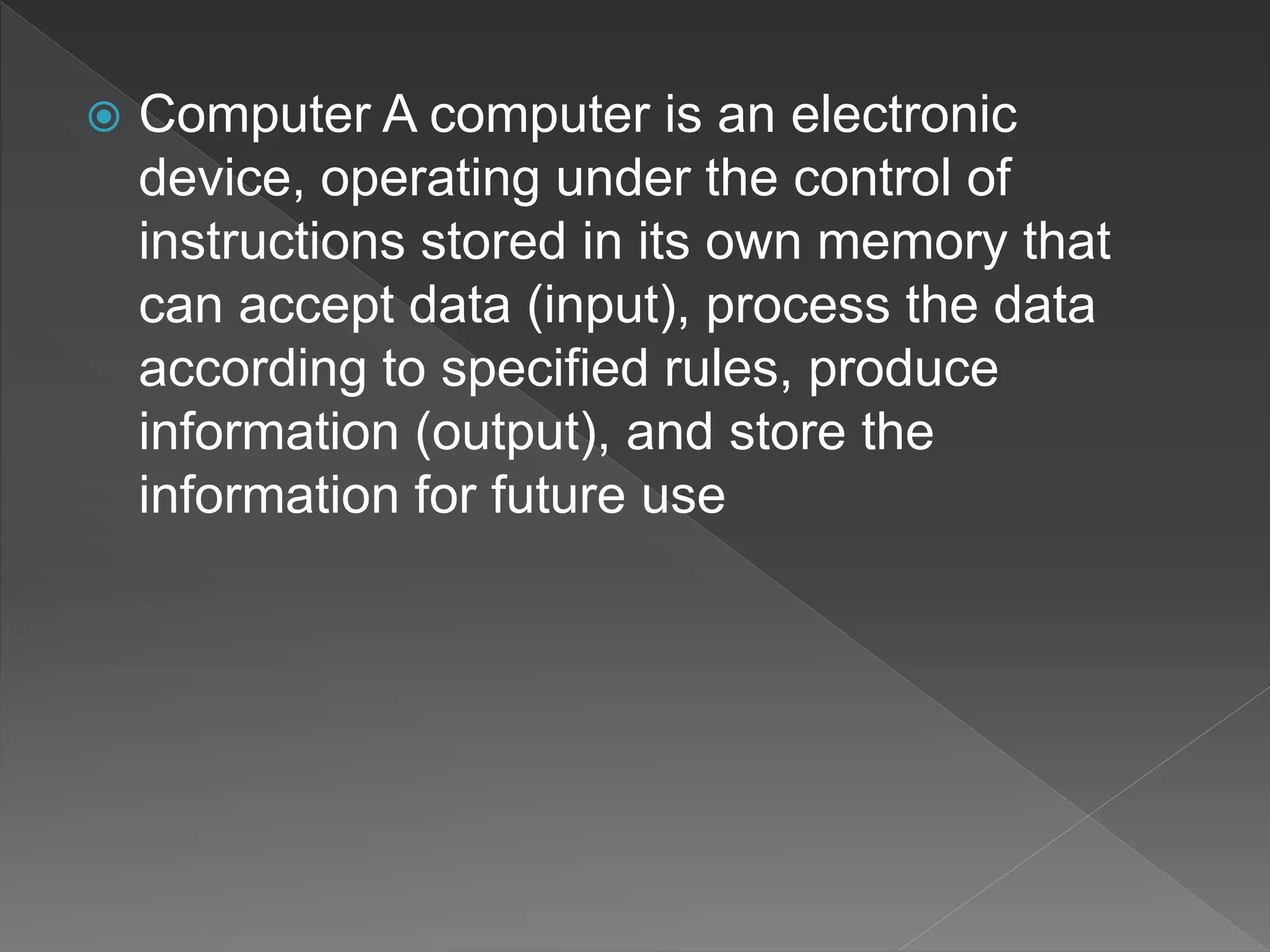 Introduction to Computers | PPTX