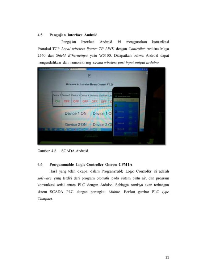 Pengembangan Sistem SCADA Android Pada PLC Tipe COMPACT Untuk Aplikasi ...