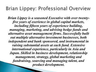 Brian Lippey: Career Highlights | PPT