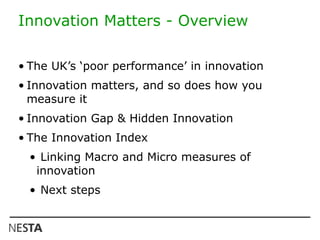 Innovation matters and so does how you measure it | PPT