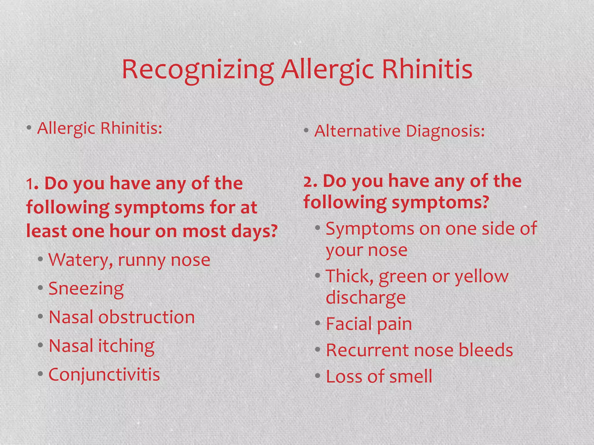 Brianna Parker allergic rhinitis | PPT