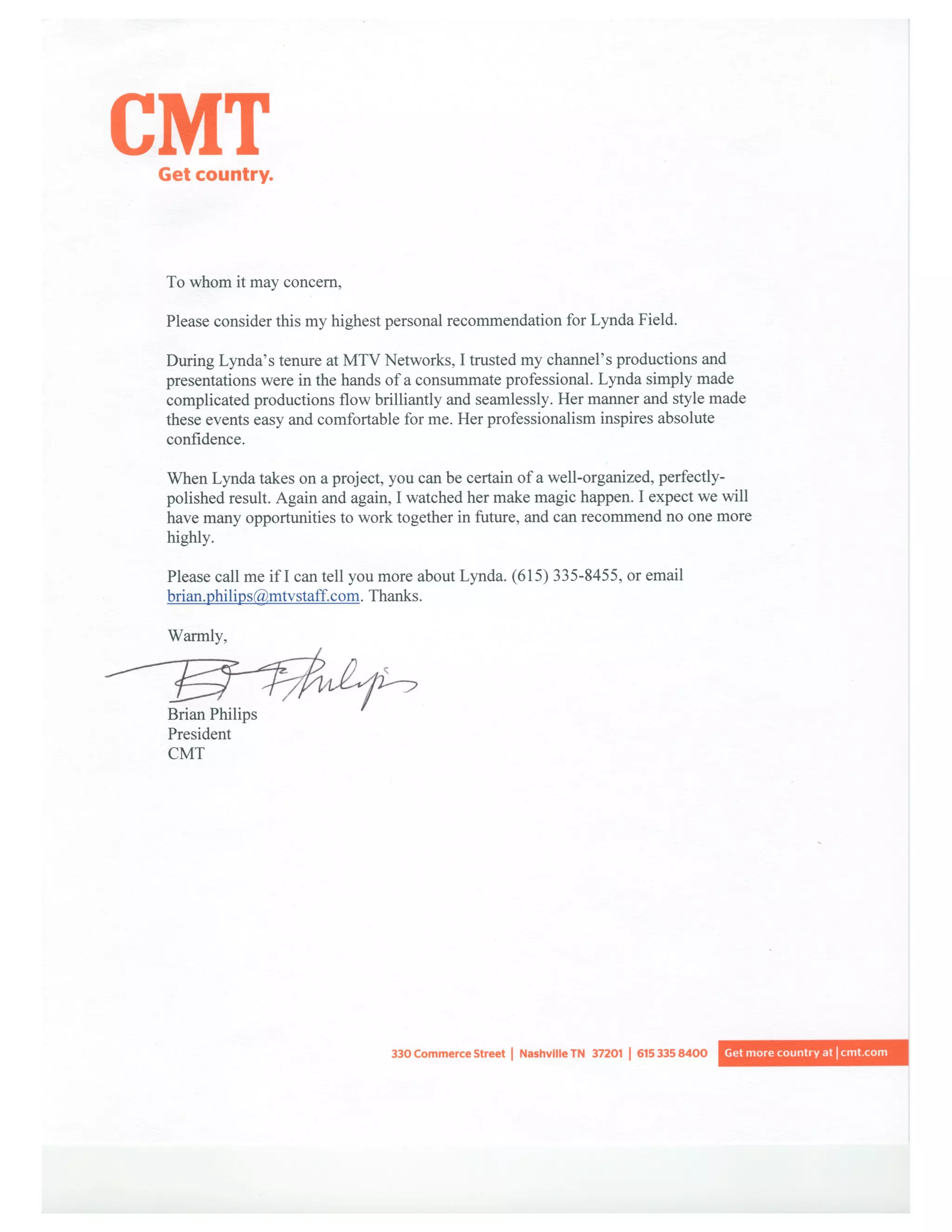 CMT Letter of recommendation | PDF