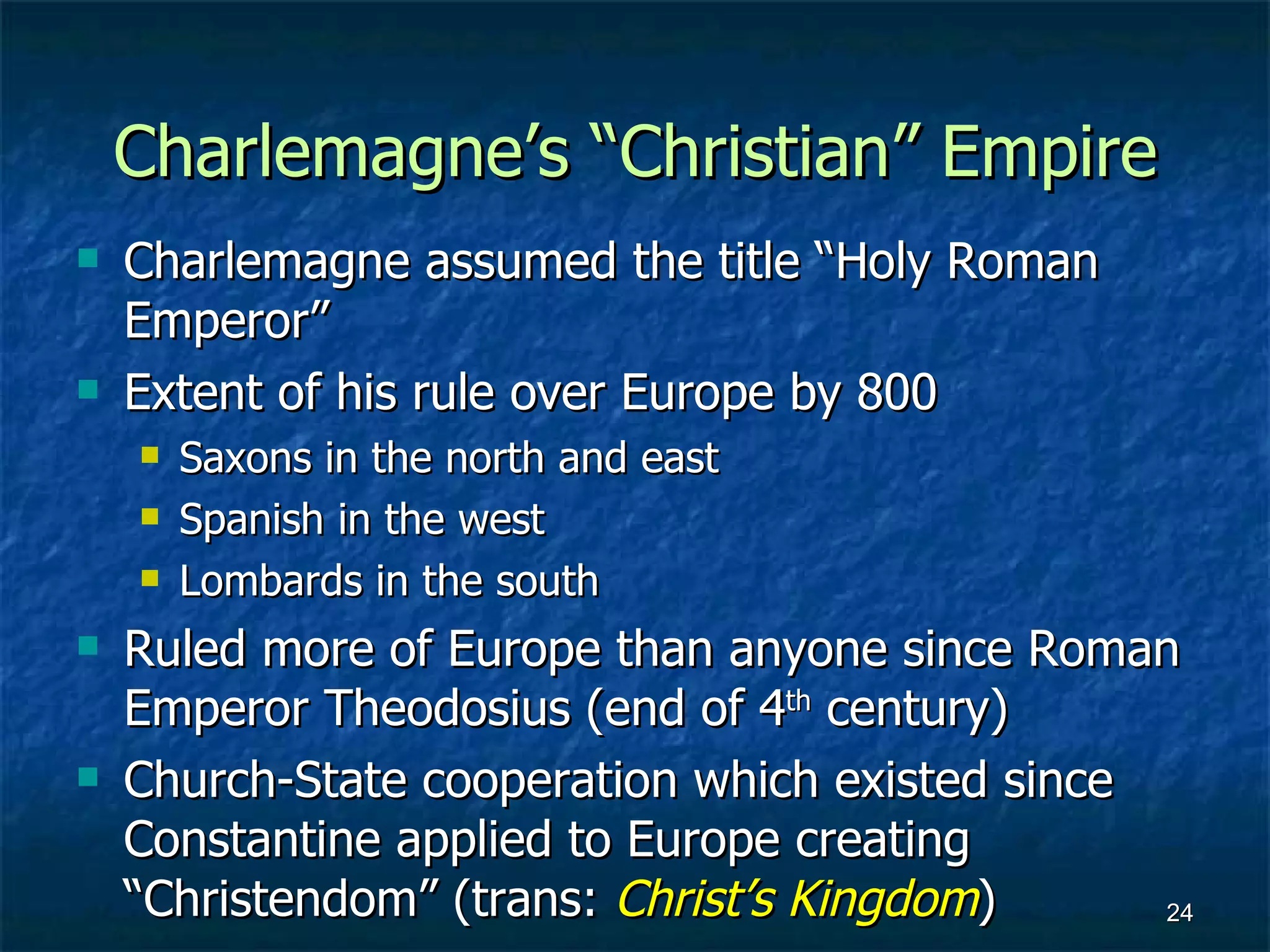 Turning Point 5: The Coronation of Charlemagne (800) | PPT