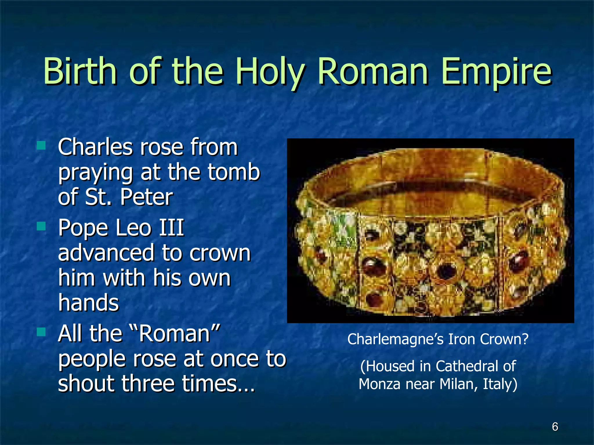 Turning Point 5: The Coronation of Charlemagne (800) | PPT