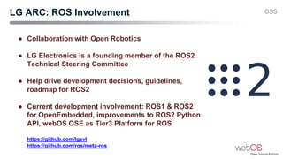 ROS2 on WebOS - Brian Shin(LG) | PDF