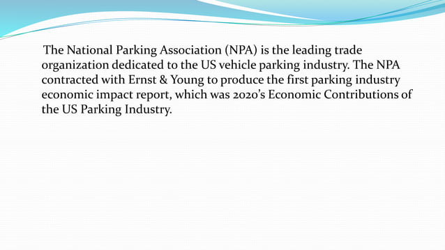 NPA Economic Impact Report | PPT