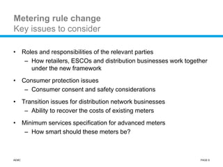 Competitive metering in the National Electricity Market | PDF