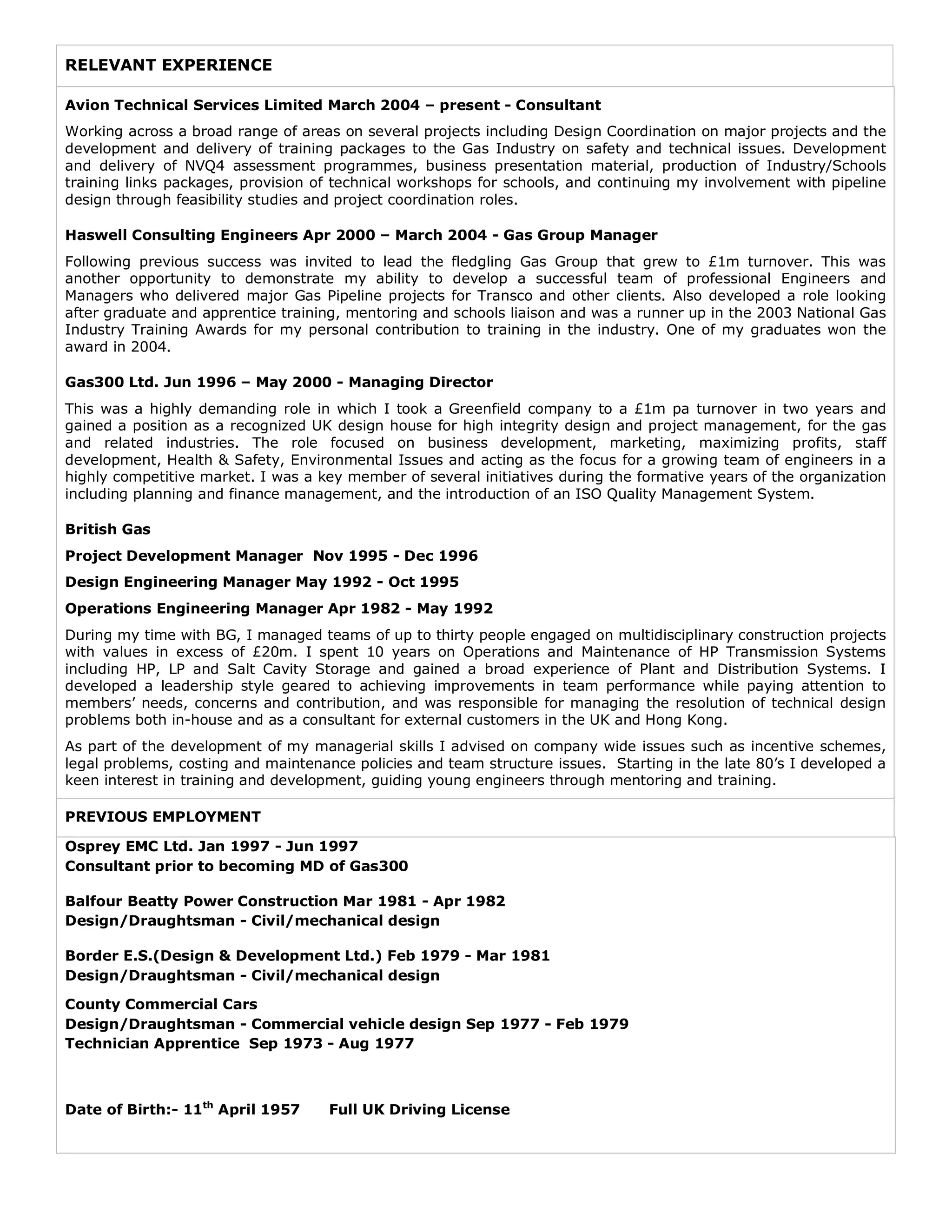 Brian Spencer Cv Mar11 | PDF