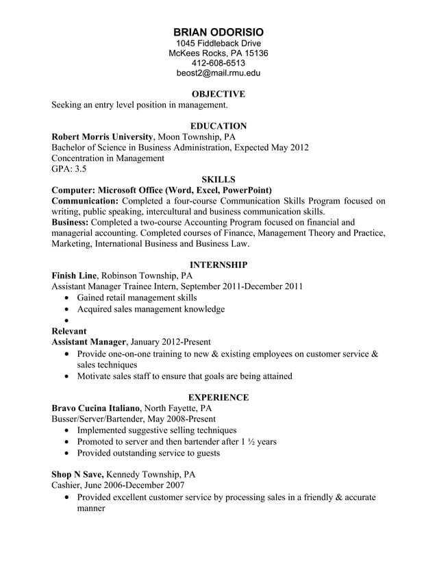 Brians Resume Revised | PDF