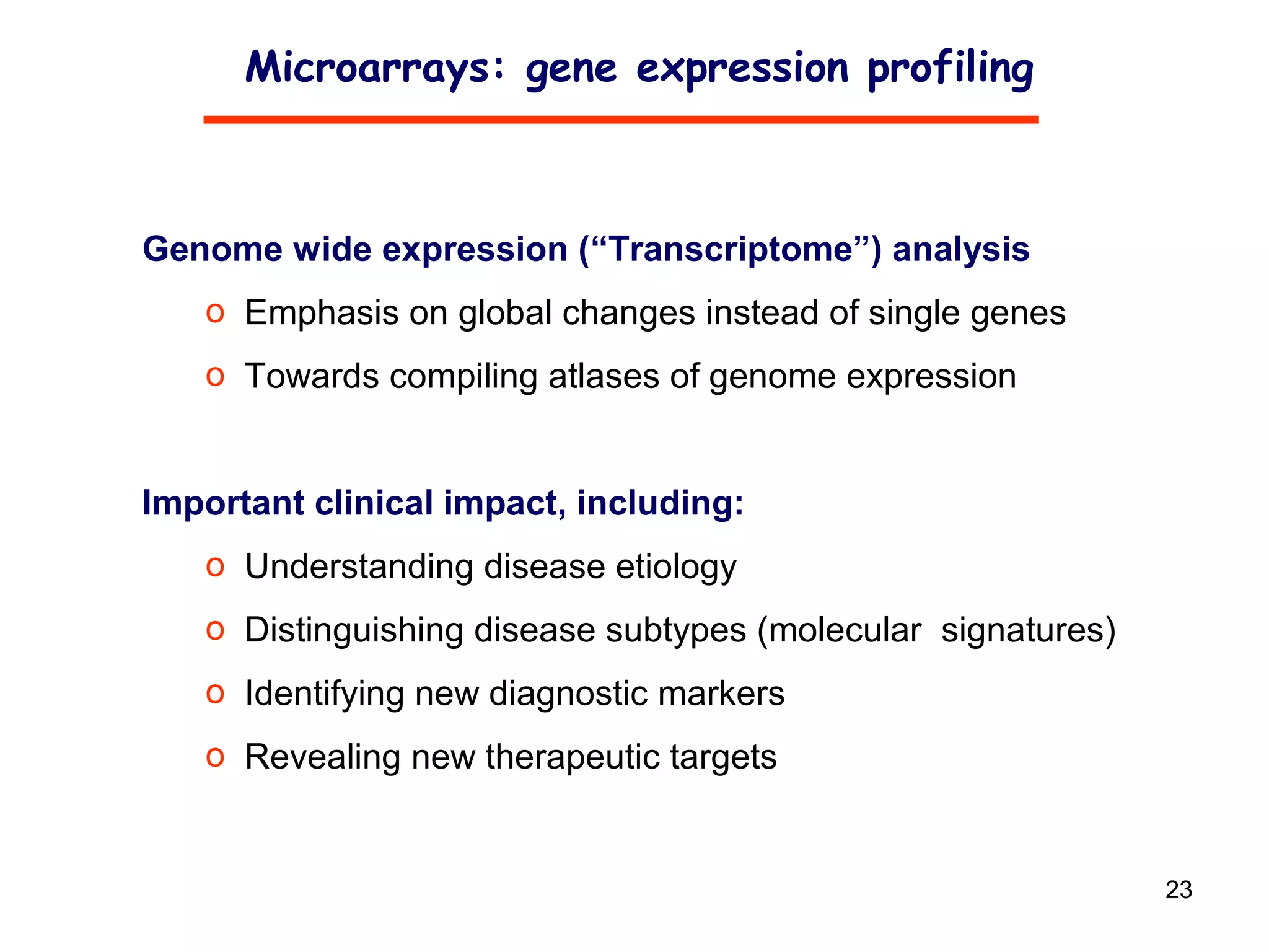 Brian_Strahl 2013_class_on_genomics_and_proteomics | PPT