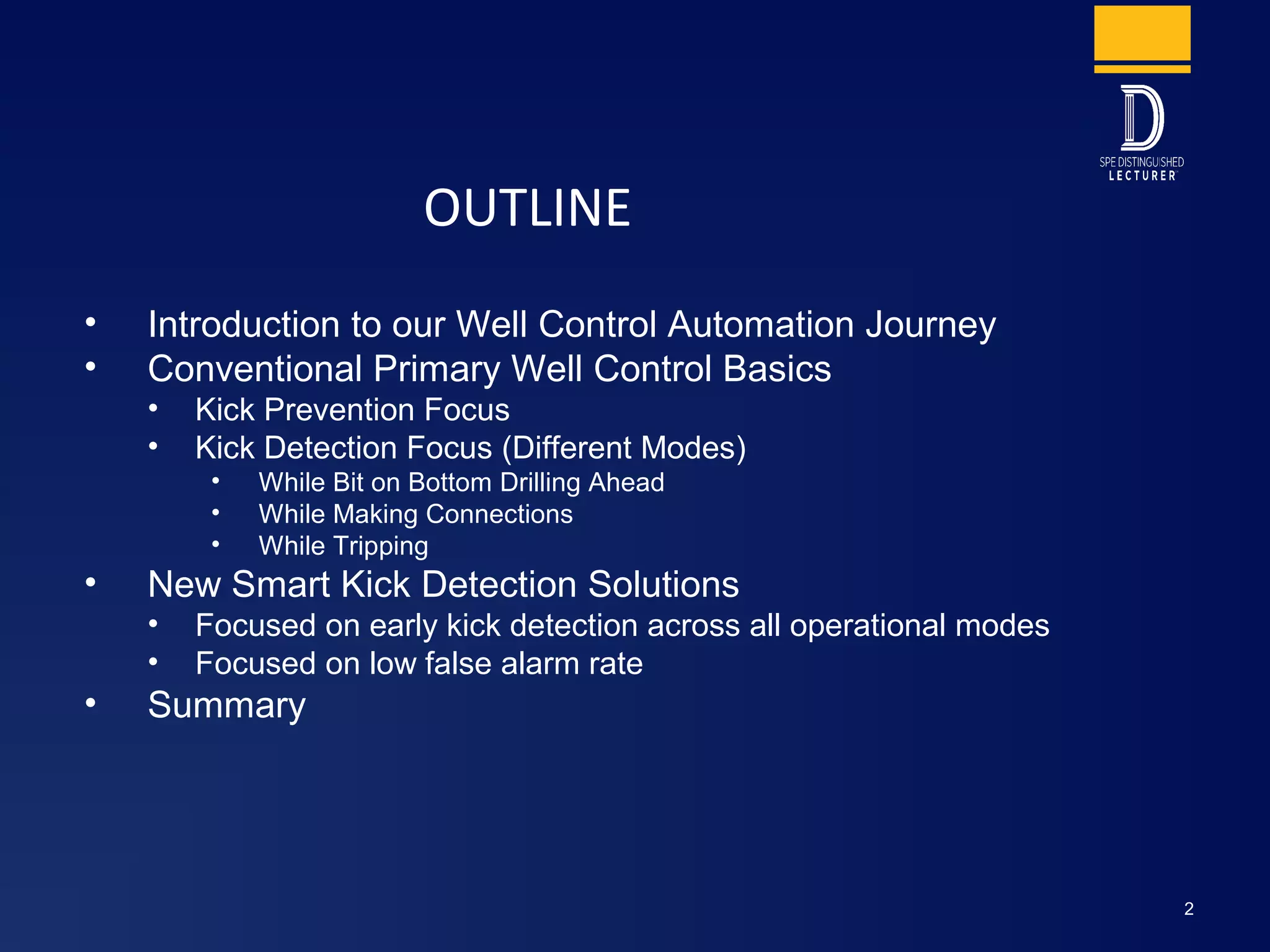 Robust Kick Detection: First Step on Our Well Control Automation ...