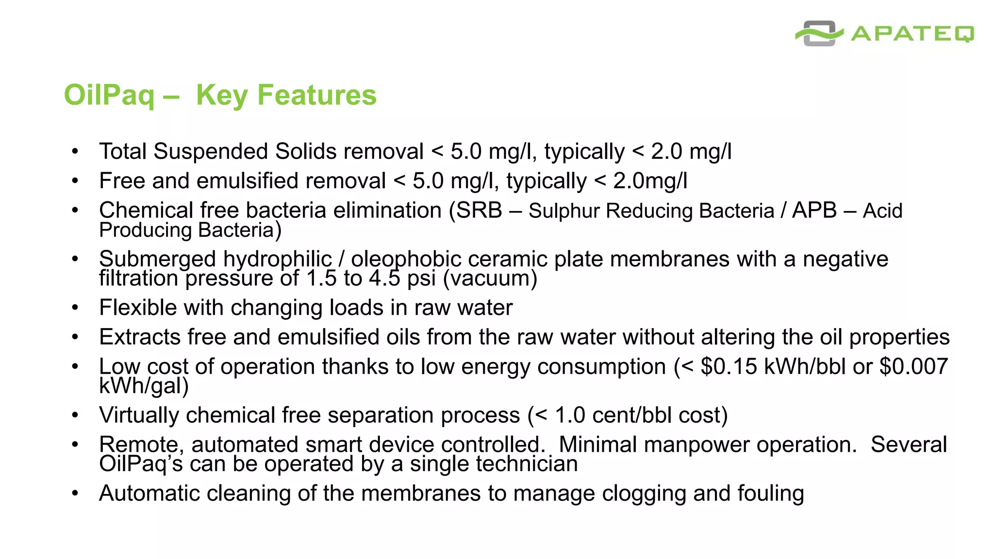 CERAMIC MEMBRANE TECHNOLOGY FOR PRODUCED WATER TREATMENT | PPTX