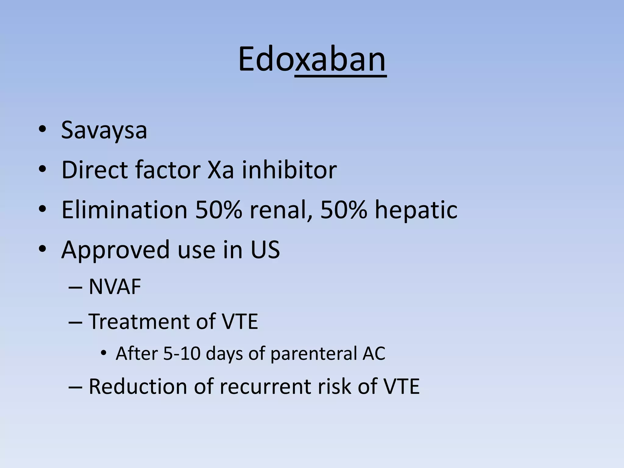 Emergency Management of Patients Taking Direct Oral Anticoagulants | PPTX