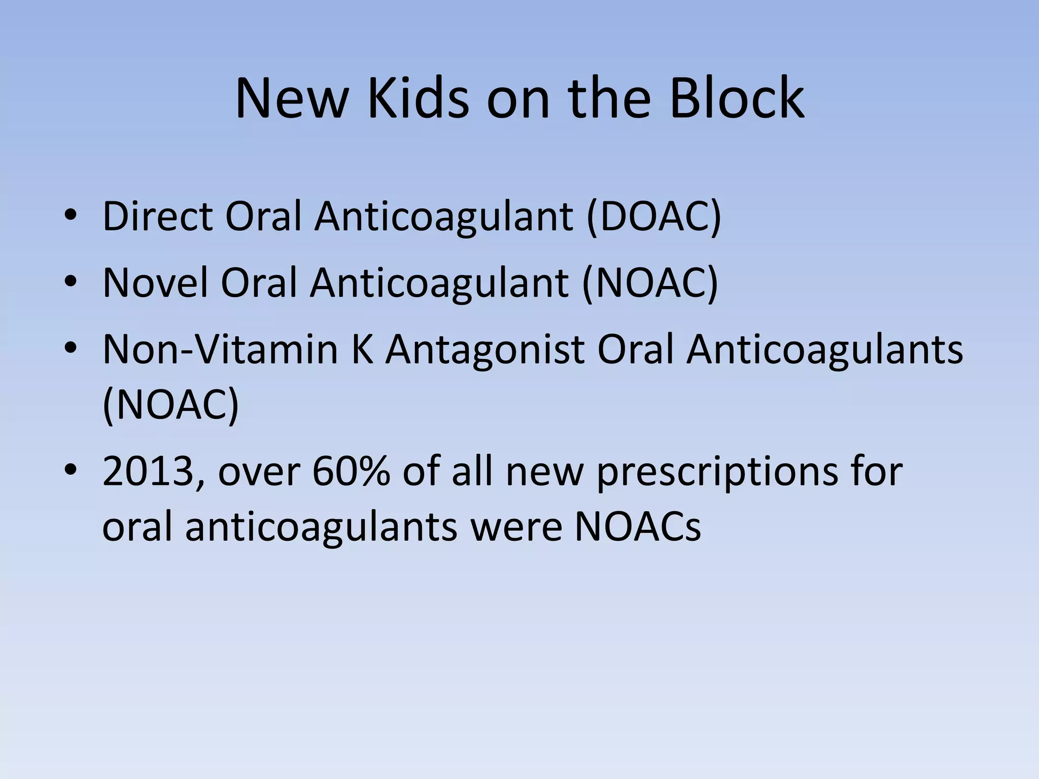 Emergency Management of Patients Taking Direct Oral Anticoagulants | PPTX