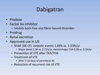 Emergency Management of Patients Taking Direct Oral Anticoagulants | PPTX