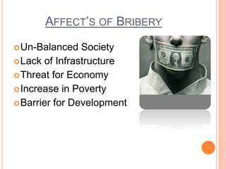 Bribery by M.Hashaam | PPT