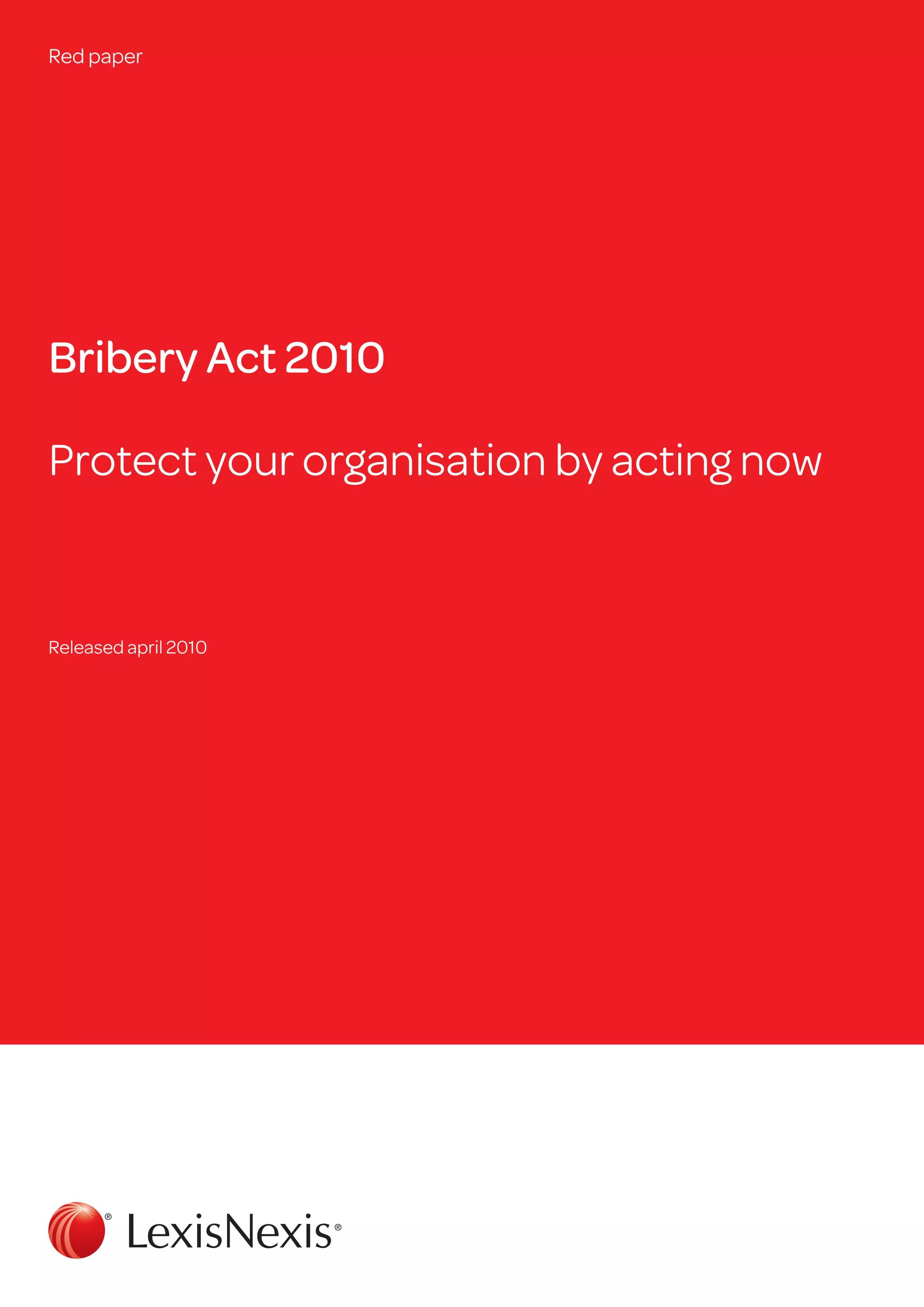 Protect your organisation against bribery | PDF