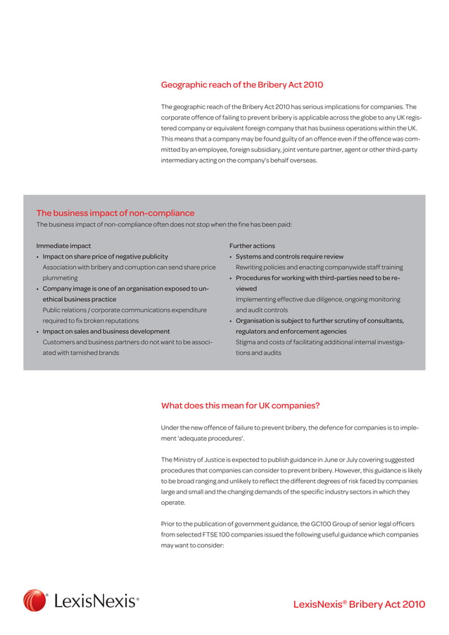 Protect your organisation against bribery | PDF