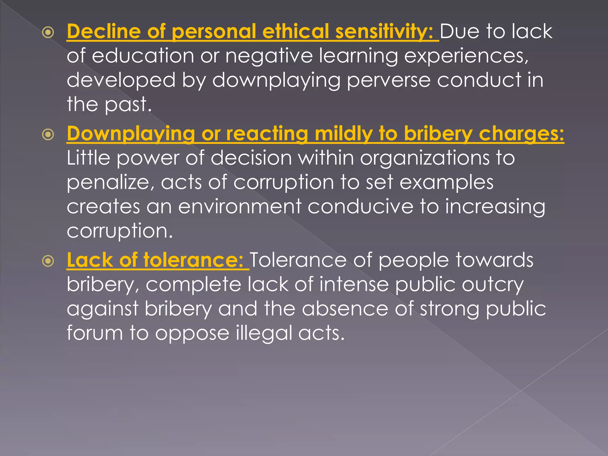 Bribery ppt (1) our presentation | PPTX