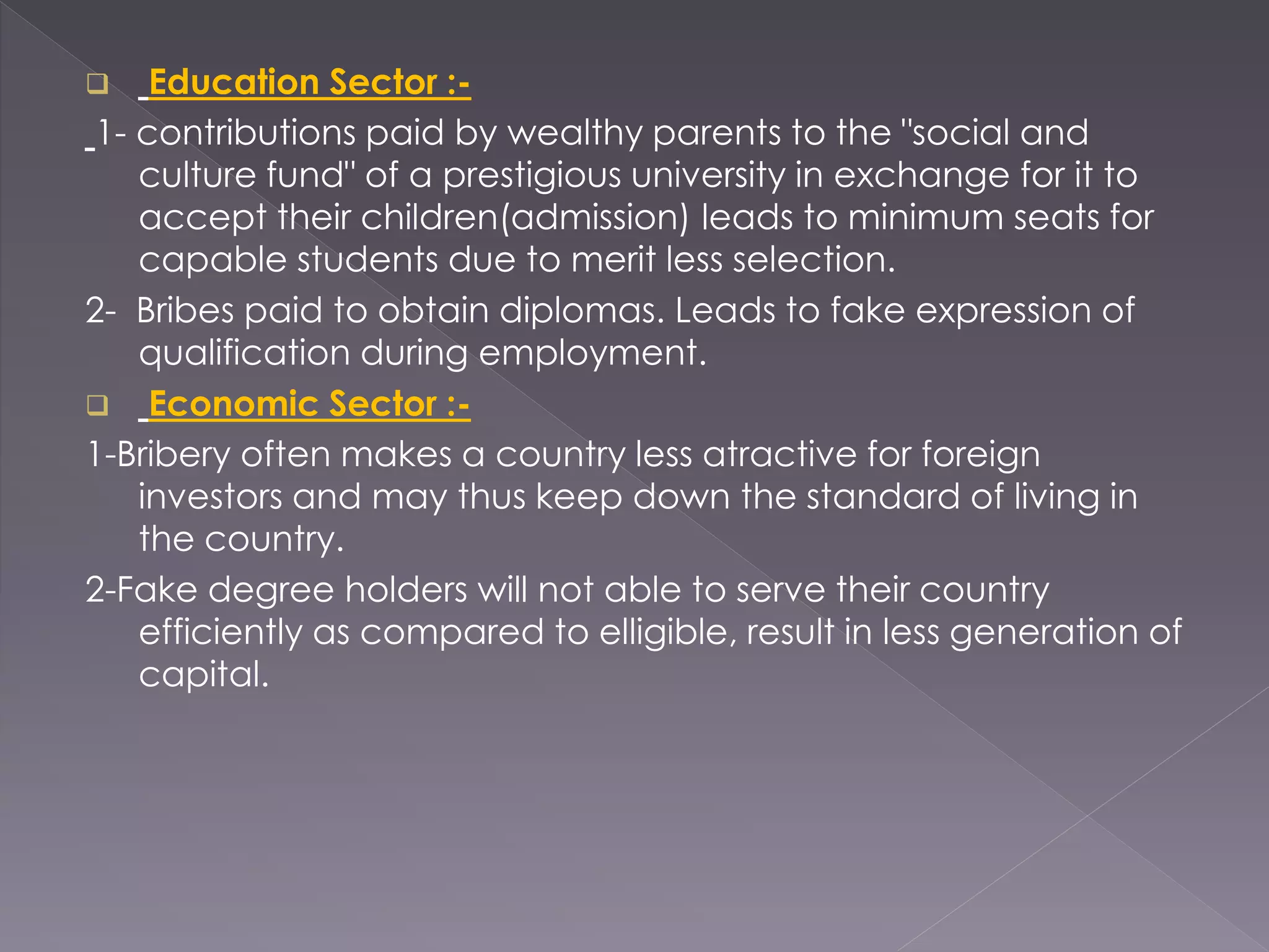 Bribery ppt (1) our presentation | PPTX