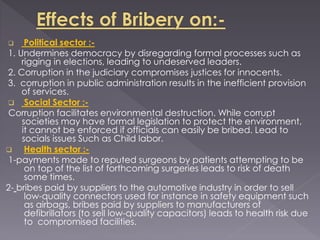 Bribery ppt (1) our presentation | PPTX