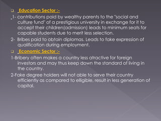 Bribery ppt (1) our presentation | PPTX