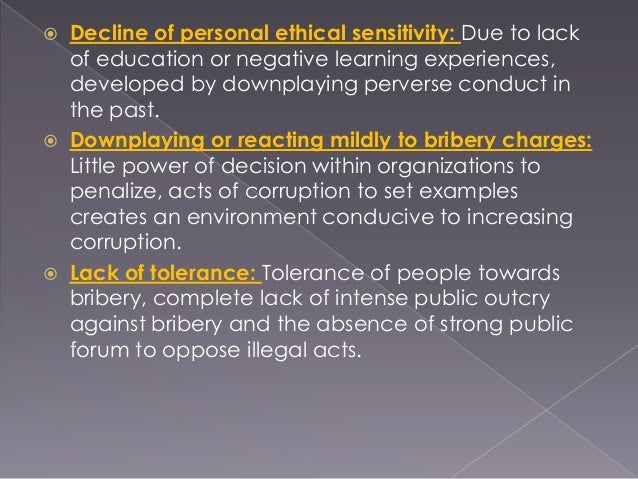 Bribery ppt (1) our presentation