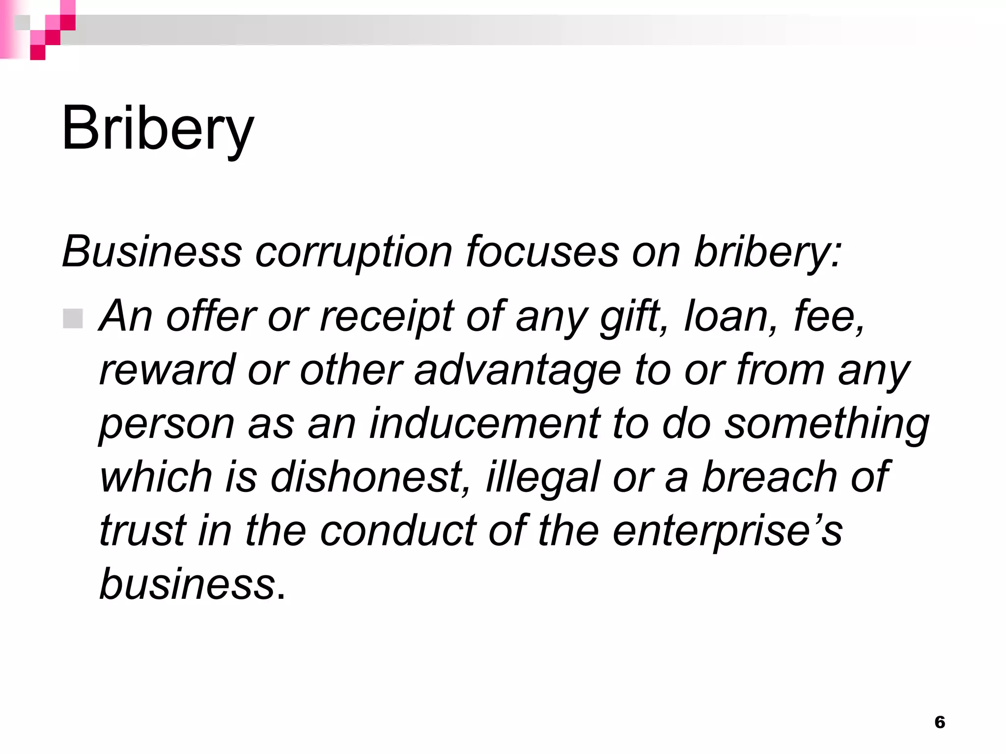 Bribery and Corruption | PDF