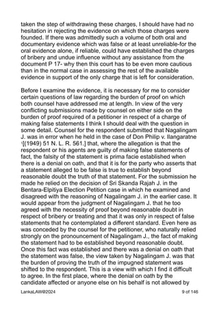 Case Law relating to Bribery and Corruption Sri Lanka | PDF